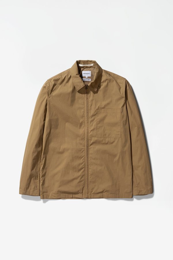 Norse Projects Jens zip packable utility jacket - khaki | Garmentory