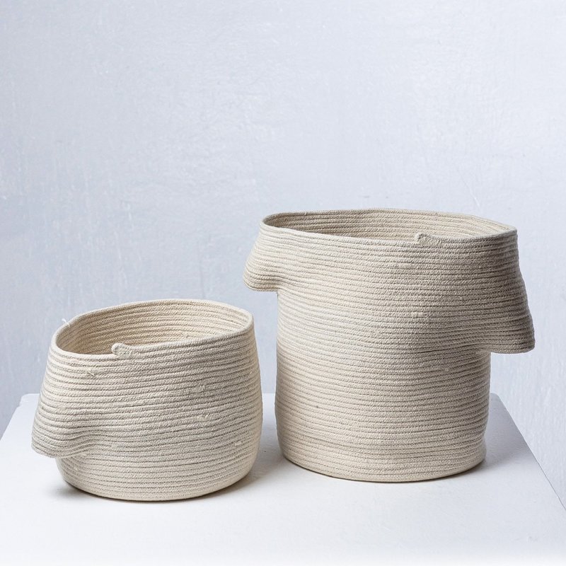 Amelia Samari Billow Basket - Natural Medium | Garmentory