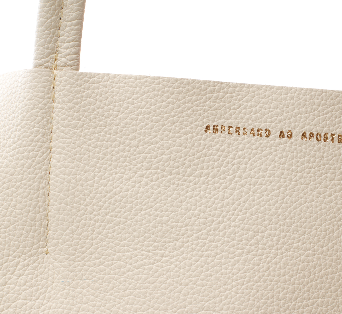 Ampersand As Apostrophe Milk Soft Sideways Tote | Garmentory