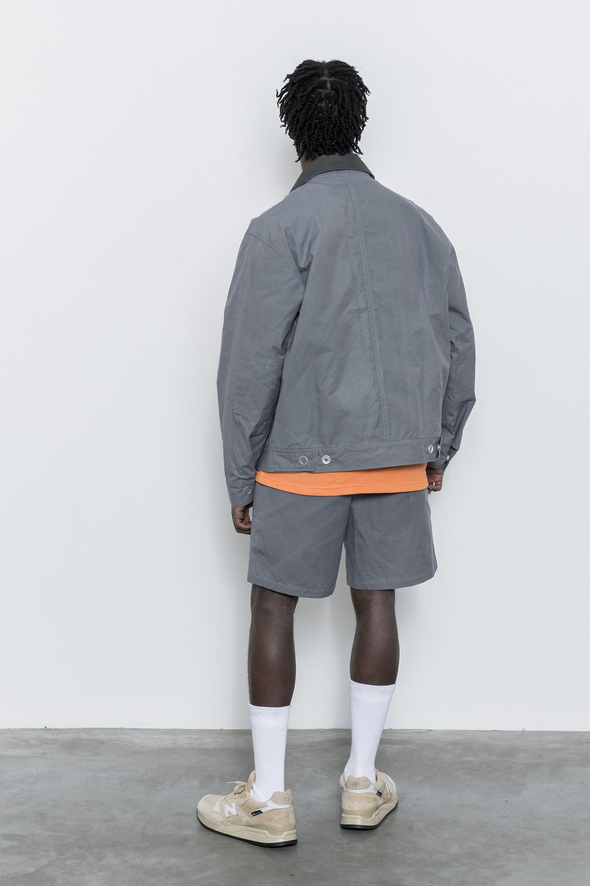 Paa Big Rig Waxed Cotton Jacket - Grey | Garmentory