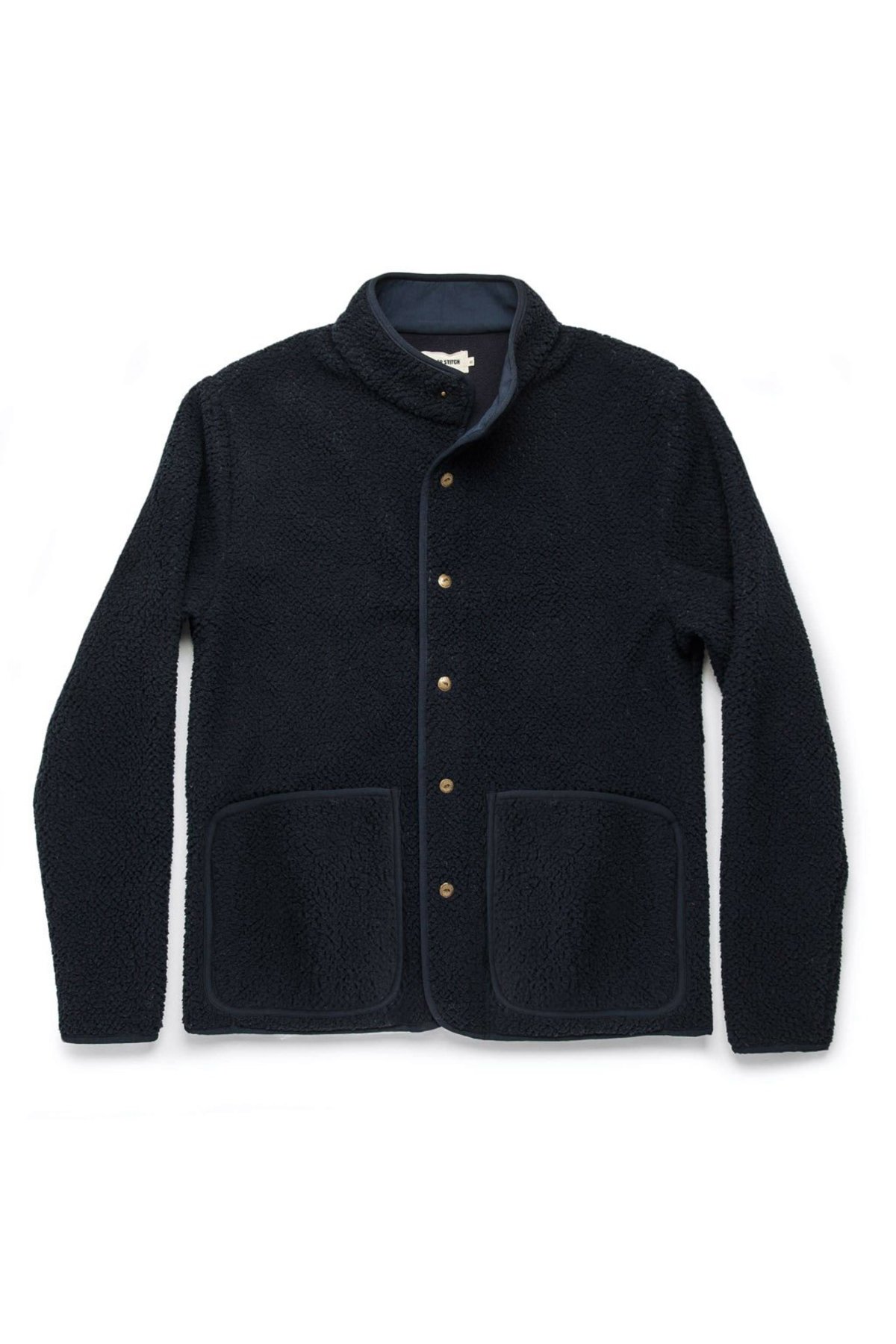 TAYLOR STITCH Port Jacket - Navy Sherpa | Garmentory