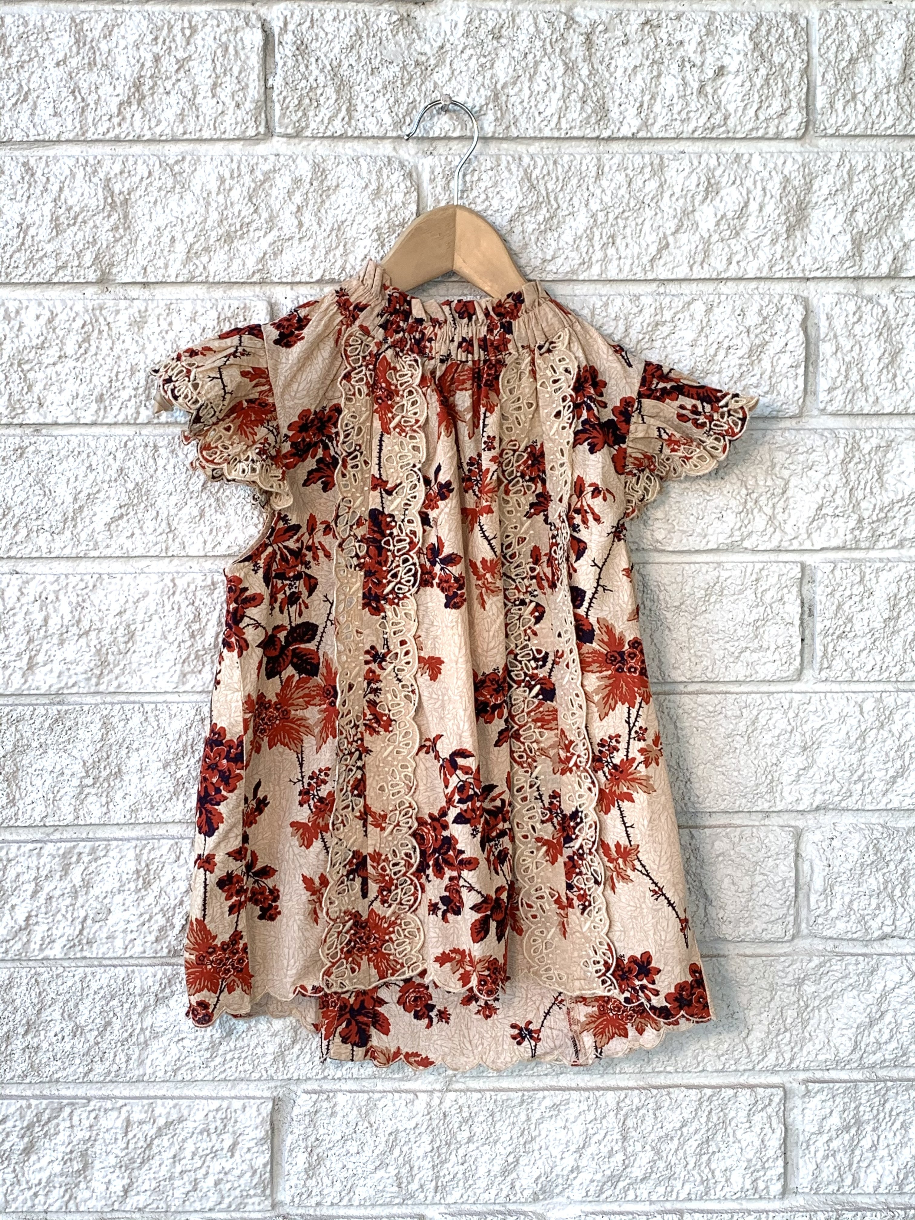 Sea NY THEA FLUTTER TOP - sand | Garmentory