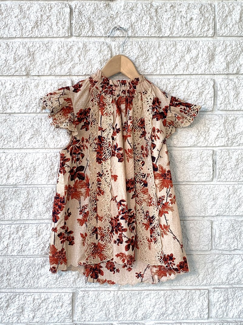 Sea NY THEA FLUTTER TOP - sand | Garmentory