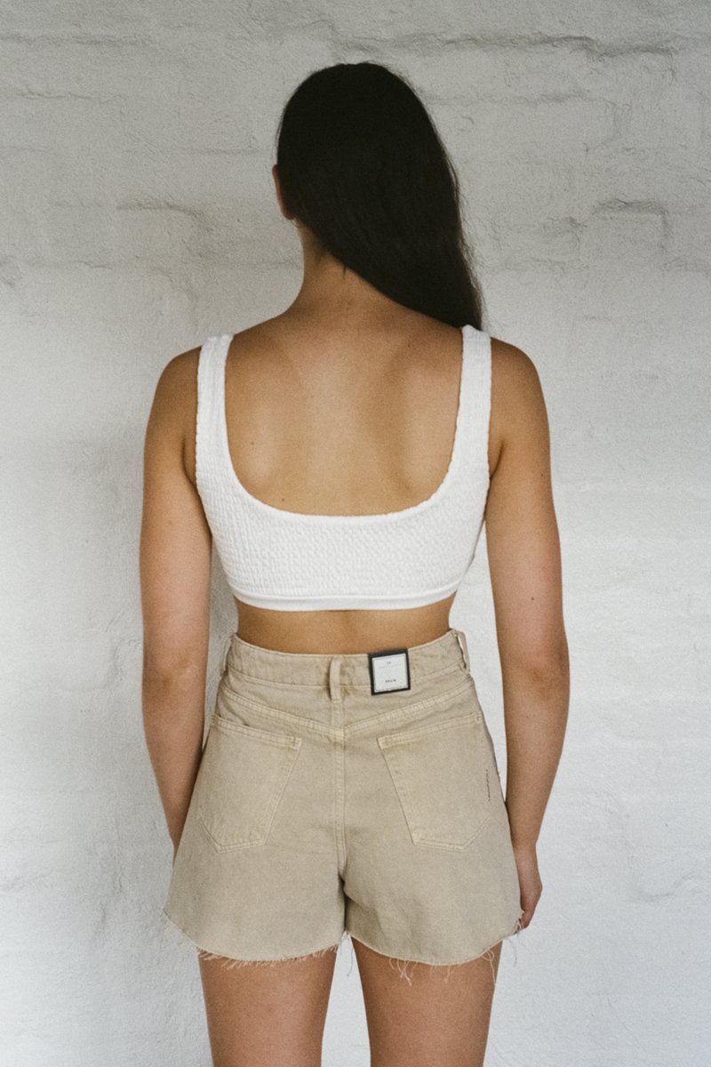 NEUW Ryder Denim Shorts - Sand | Garmentory