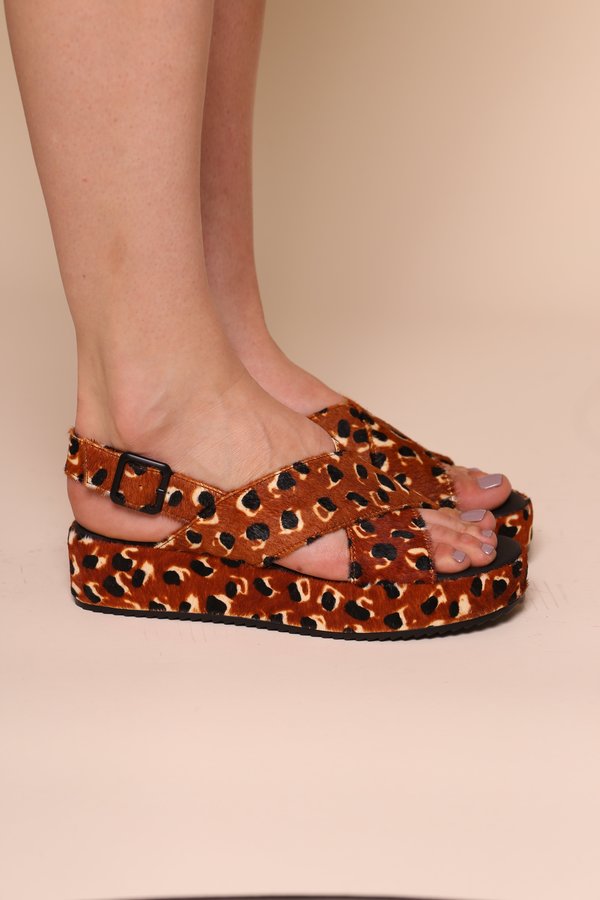 "INTENTIONALLY __________." SUM sandal - Cheetah | Garmentory