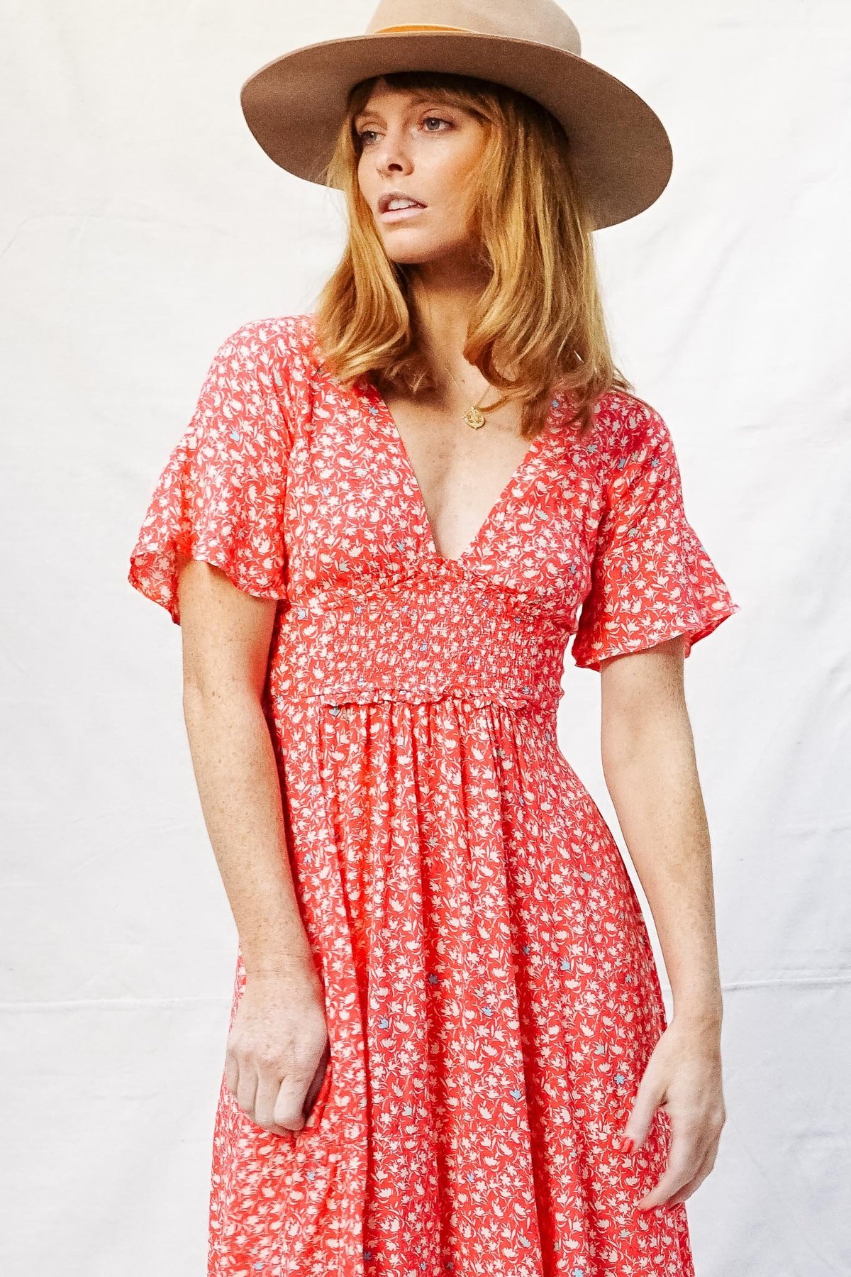 Free People In Full Bloom Dress - Red Combo | Garmentory