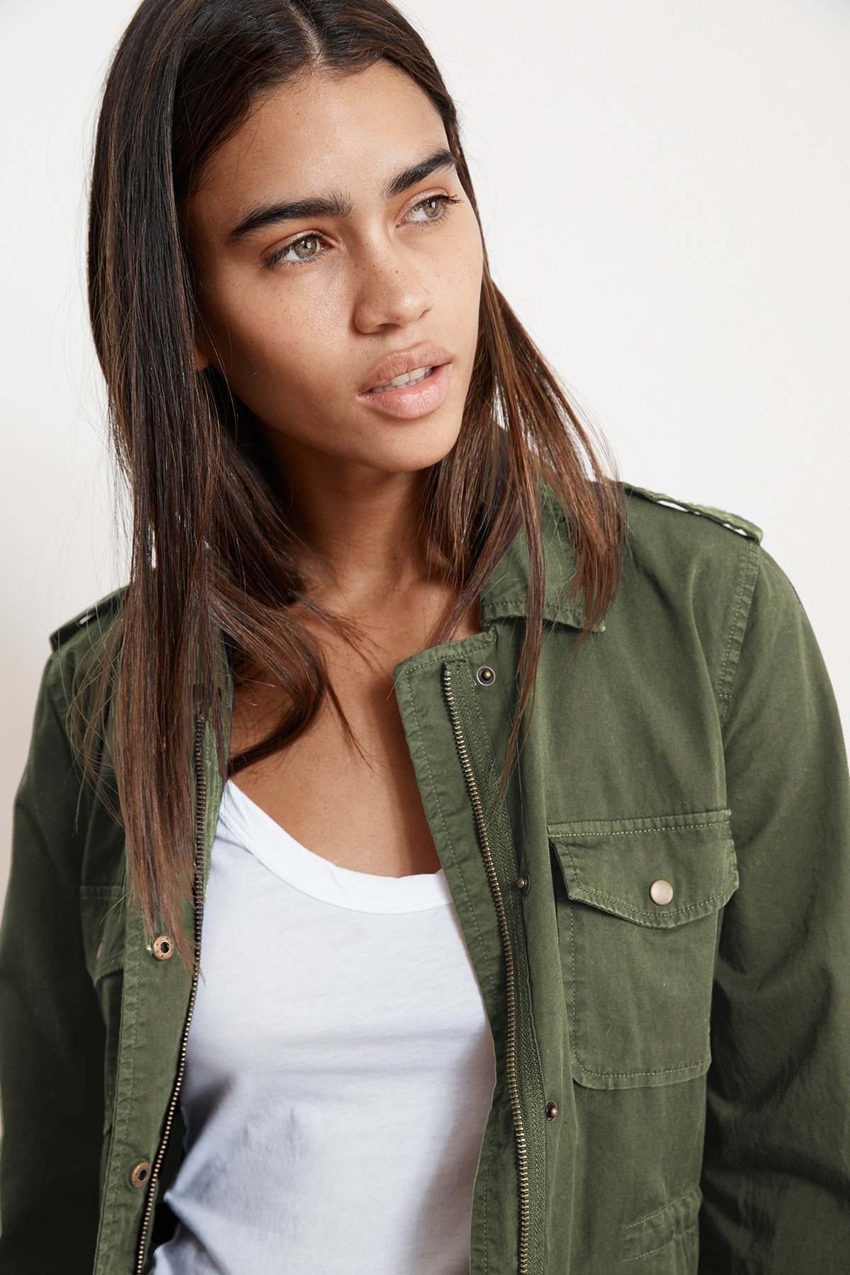 Velvet Faded Green Cargo Jacket - Forest | Garmentory