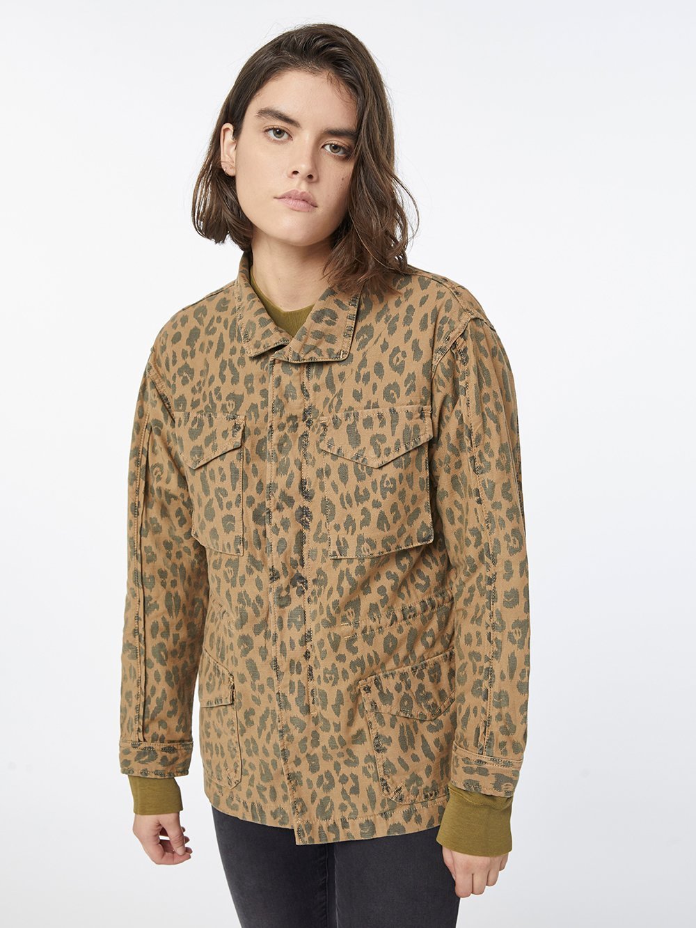FRAME Denim Spring Service Jacket - Cheetah | Garmentory