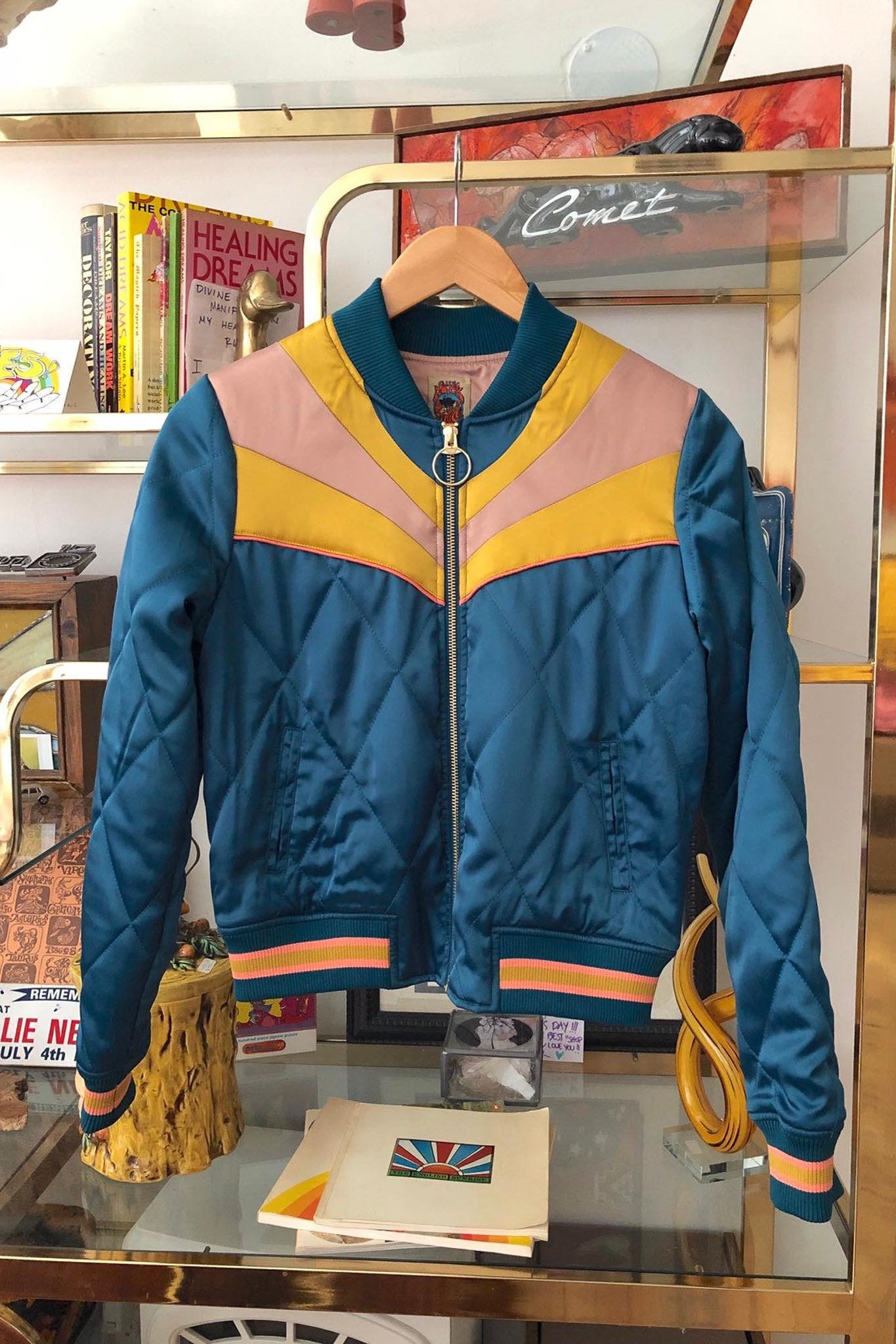 Classic Rock Couture Rising Sun Jacket - Teal | Garmentory