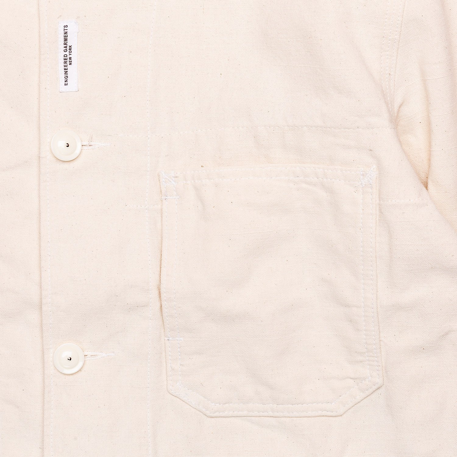 Engineered Garments Work Jacket - Natural Upcycled Denim | Garmentory