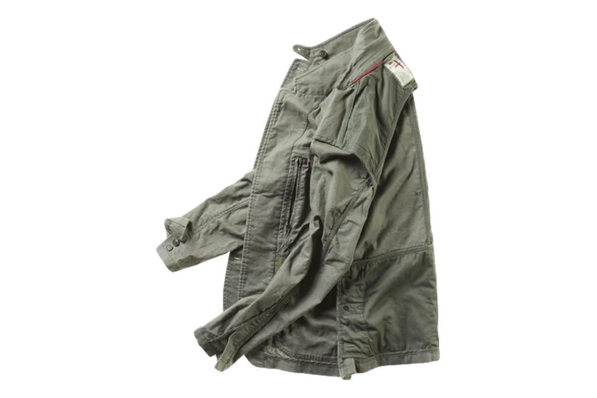 RELWEN Linen Field Blazer Sack Weave - Olive | Garmentory