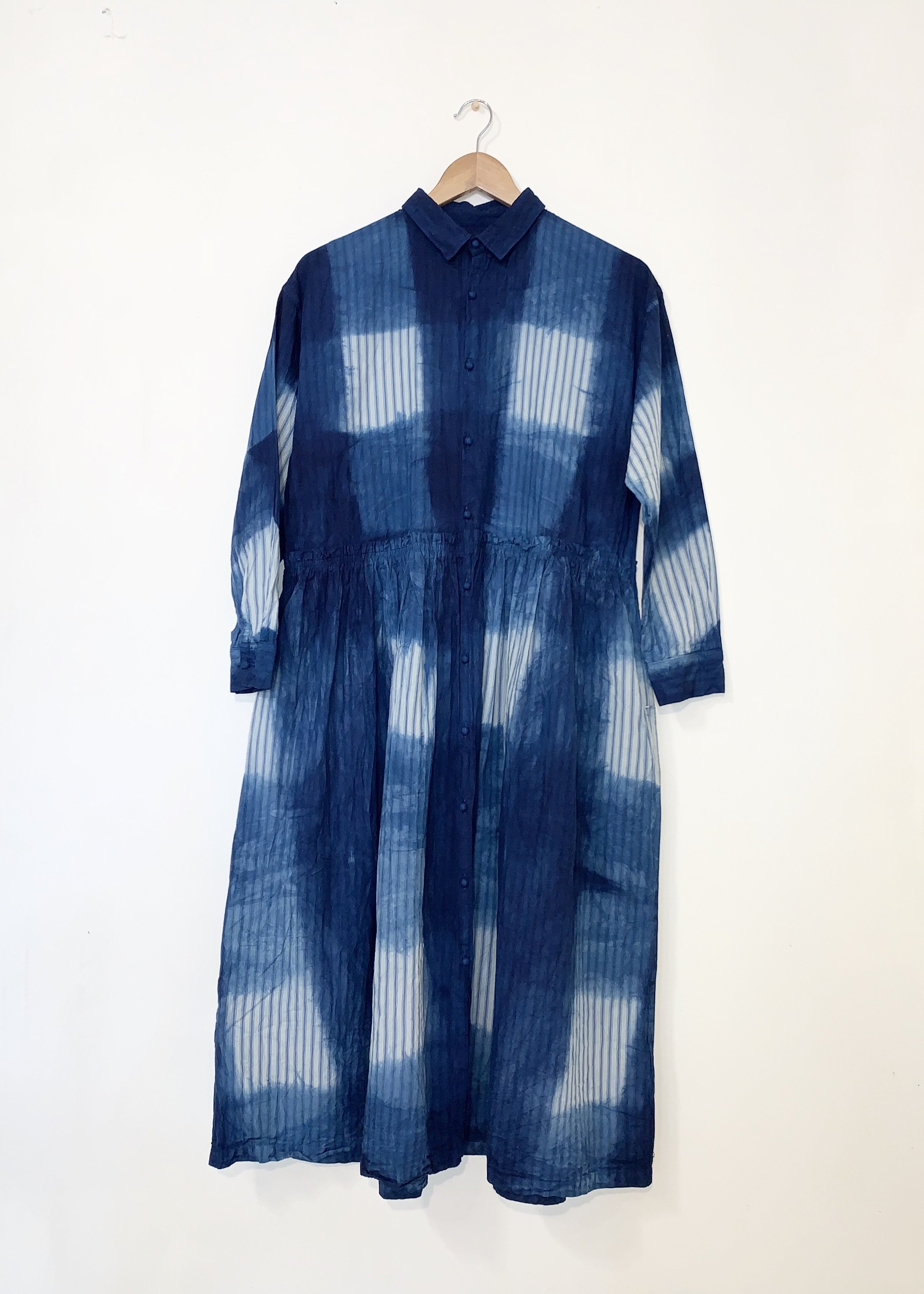 Ichi Antiquites Hand Dyed Itajime Dress | Garmentory