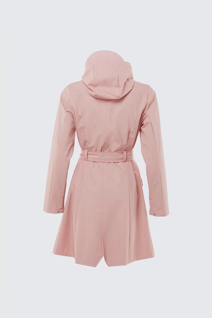 Rains Curve Jacket - Coral | Garmentory