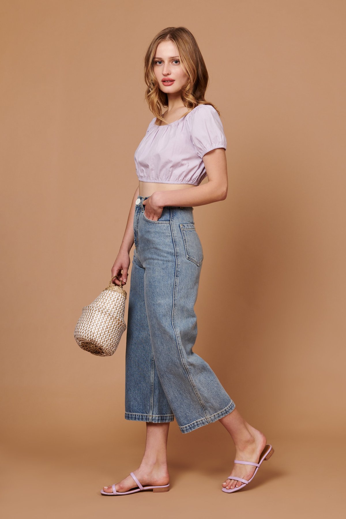 Whimsy + Row Stella Shirt - Lavender | Garmentory