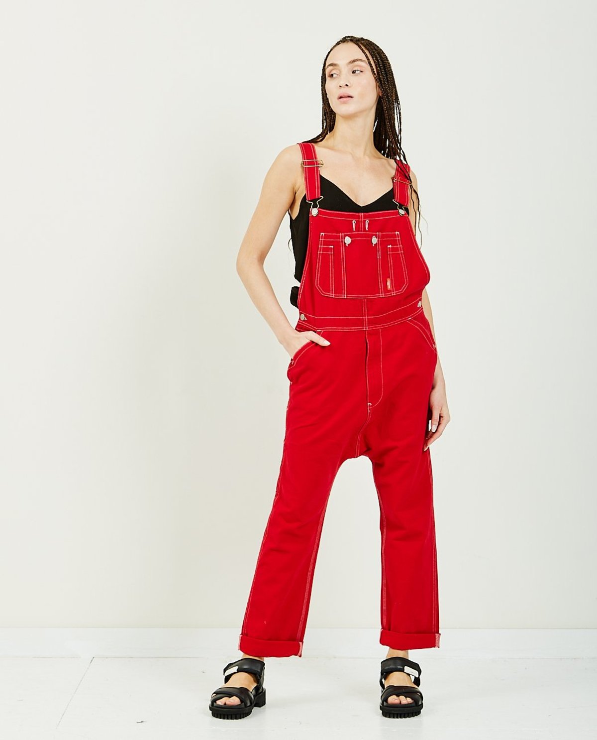 DENIMIST Overalls - Red | Garmentory