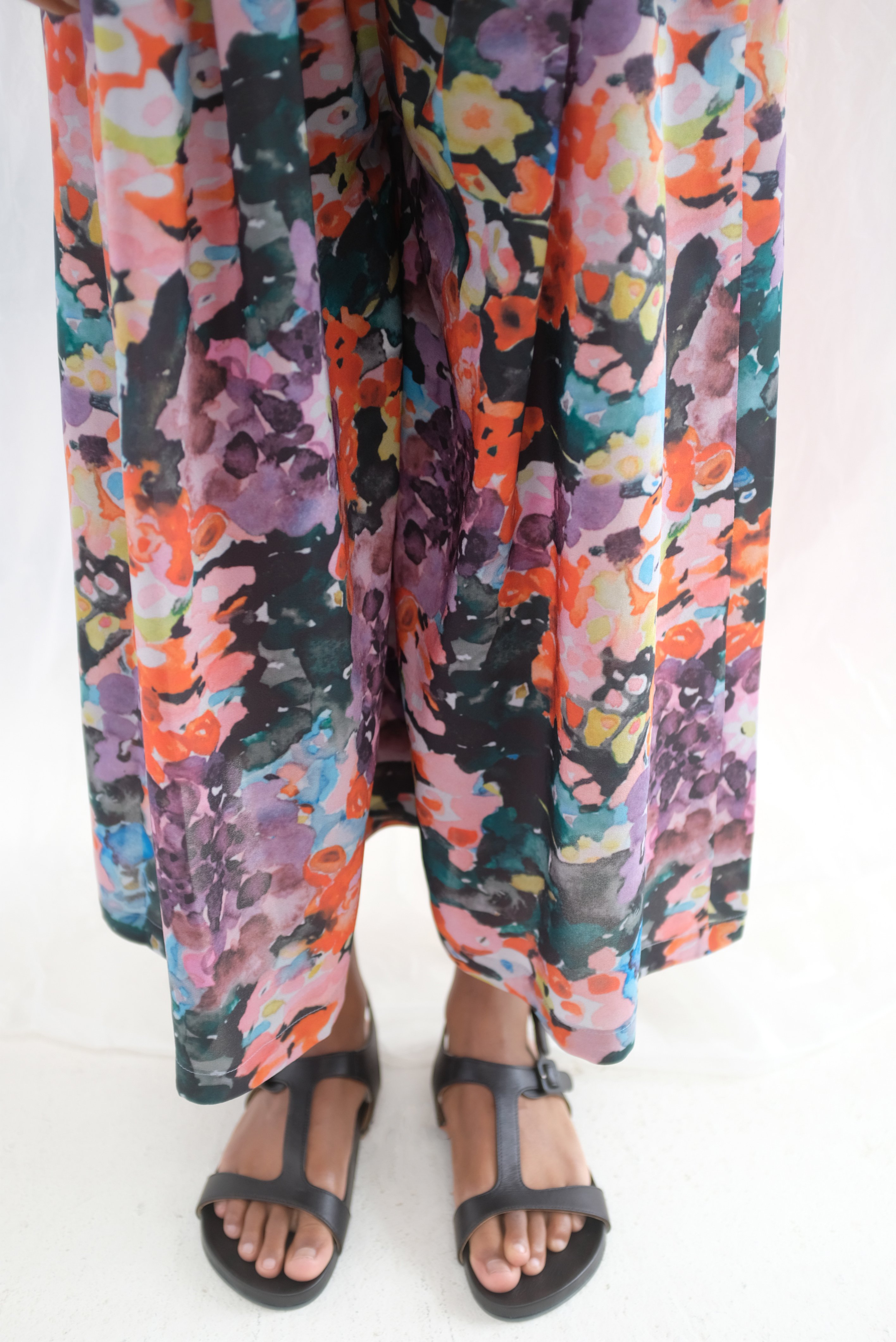 Anntian Silk Flower Bouquet Culottes | Garmentory
