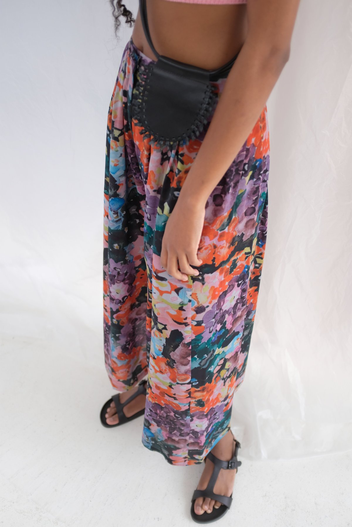 Anntian Silk Flower Bouquet Culottes | Garmentory