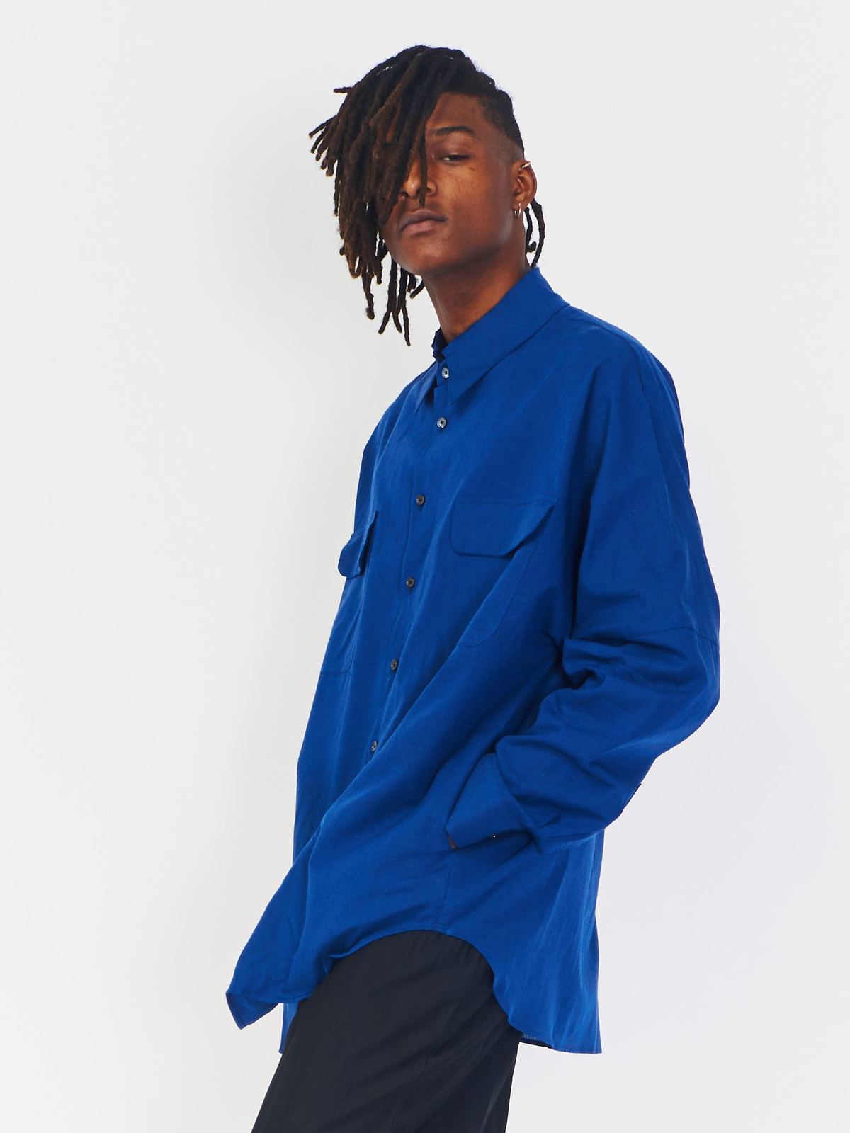 House of the Very Islands Drive Shaft Shirt Jacket - Blue | Garmentory
