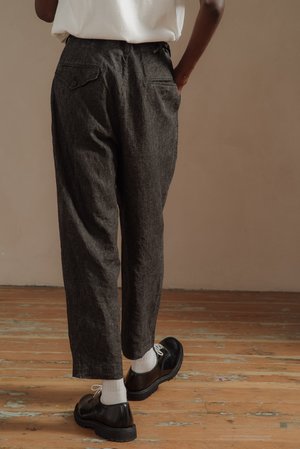 Sage de Cret TWO TACK PEG TOP PANTS - Black | Garmentory