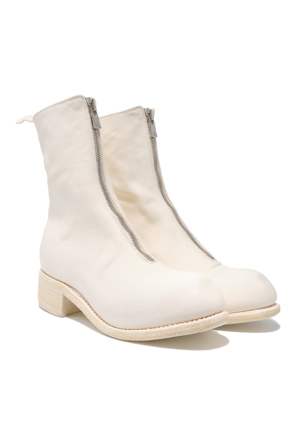 Guidi PL2 front zip white boots | Garmentory