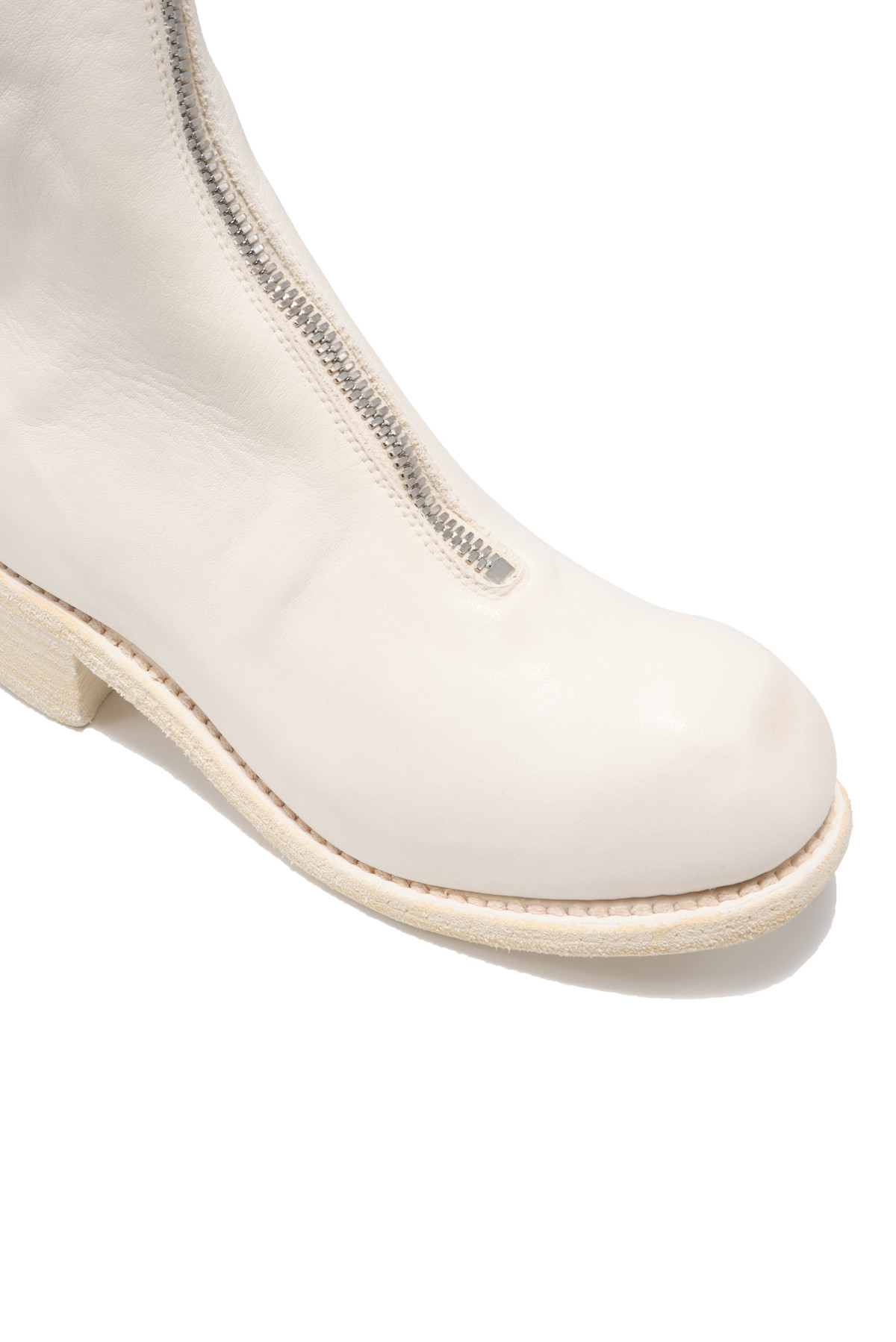 Guidi PL2 front zip white boots | Garmentory