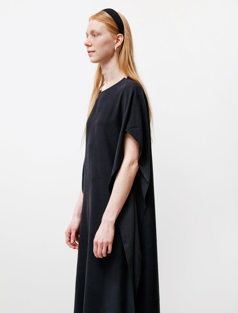 Studio Nicholson Candela Twill Dress - Navy | Garmentory