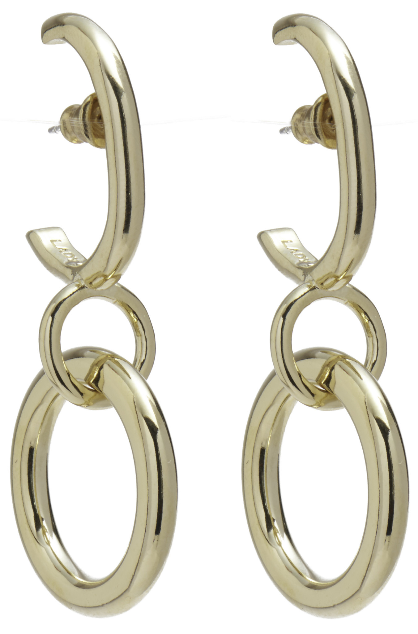 Lady Grey Latch Earring - 14K Gold Plated Bronze | Garmentory