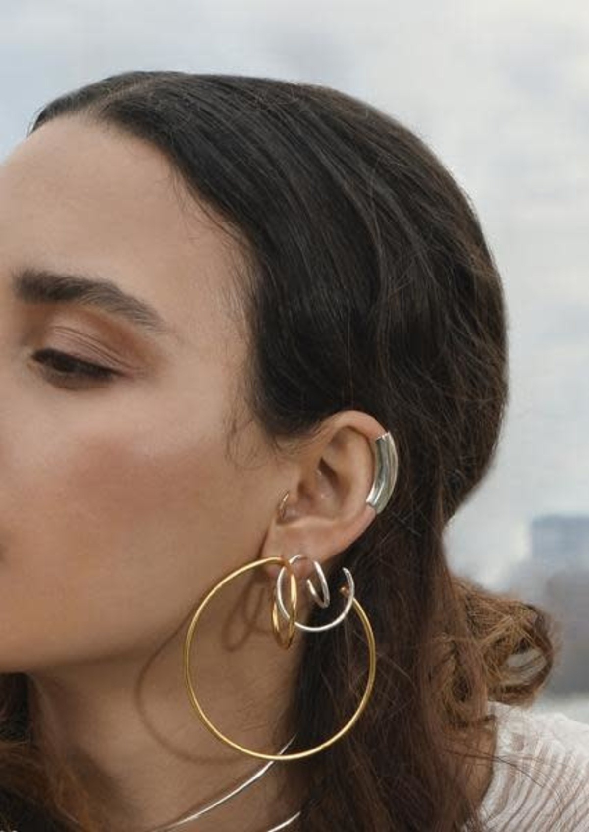 Lady Grey Helix Ear Cuff - Silver Plated Bronze | Garmentory