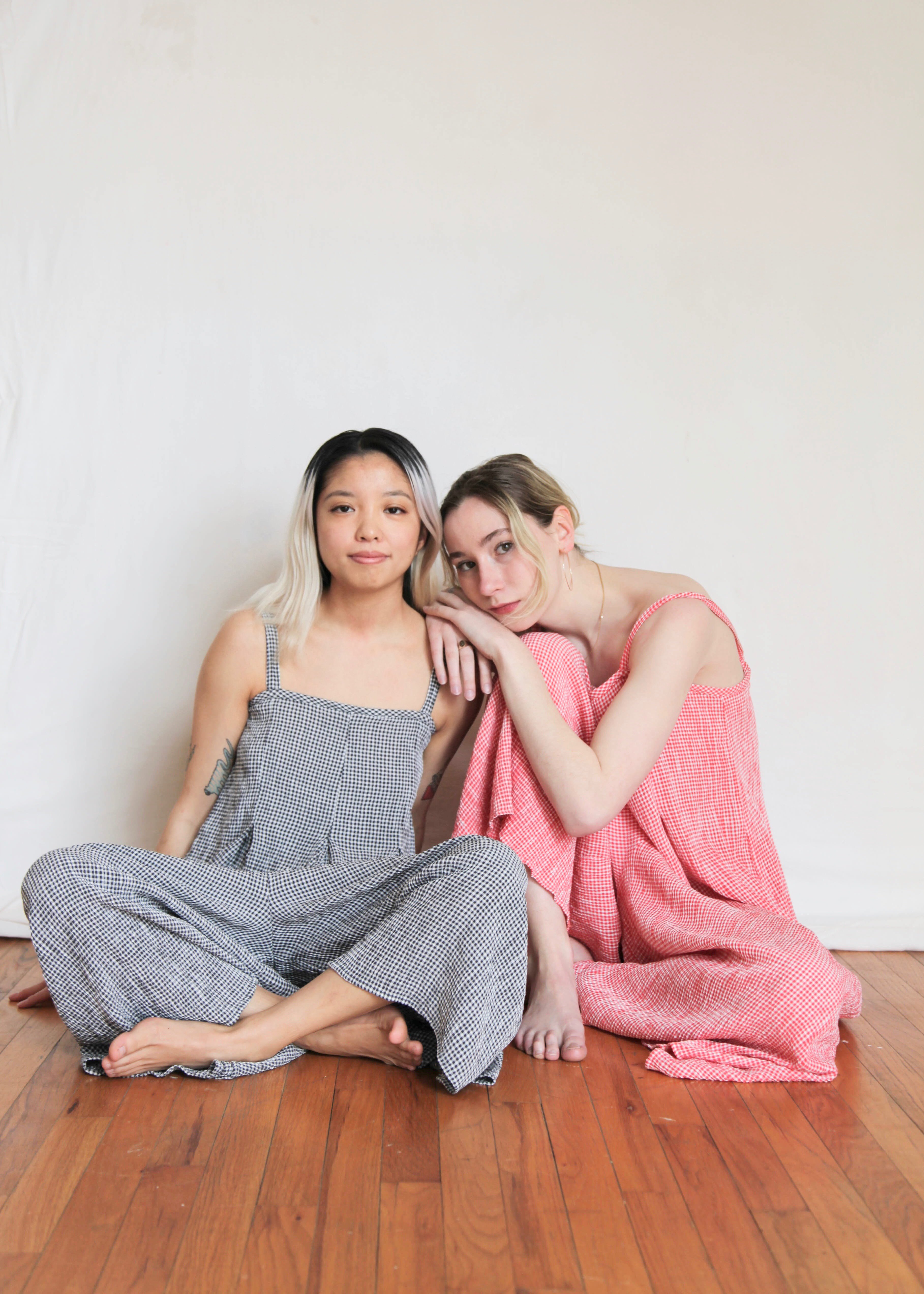 cut-loose Crinkle Check Jumpsuit | Garmentory