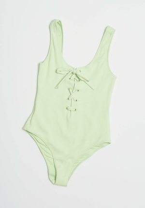 Ganni Recycled Textured One Piece - Patina Green | Garmentory