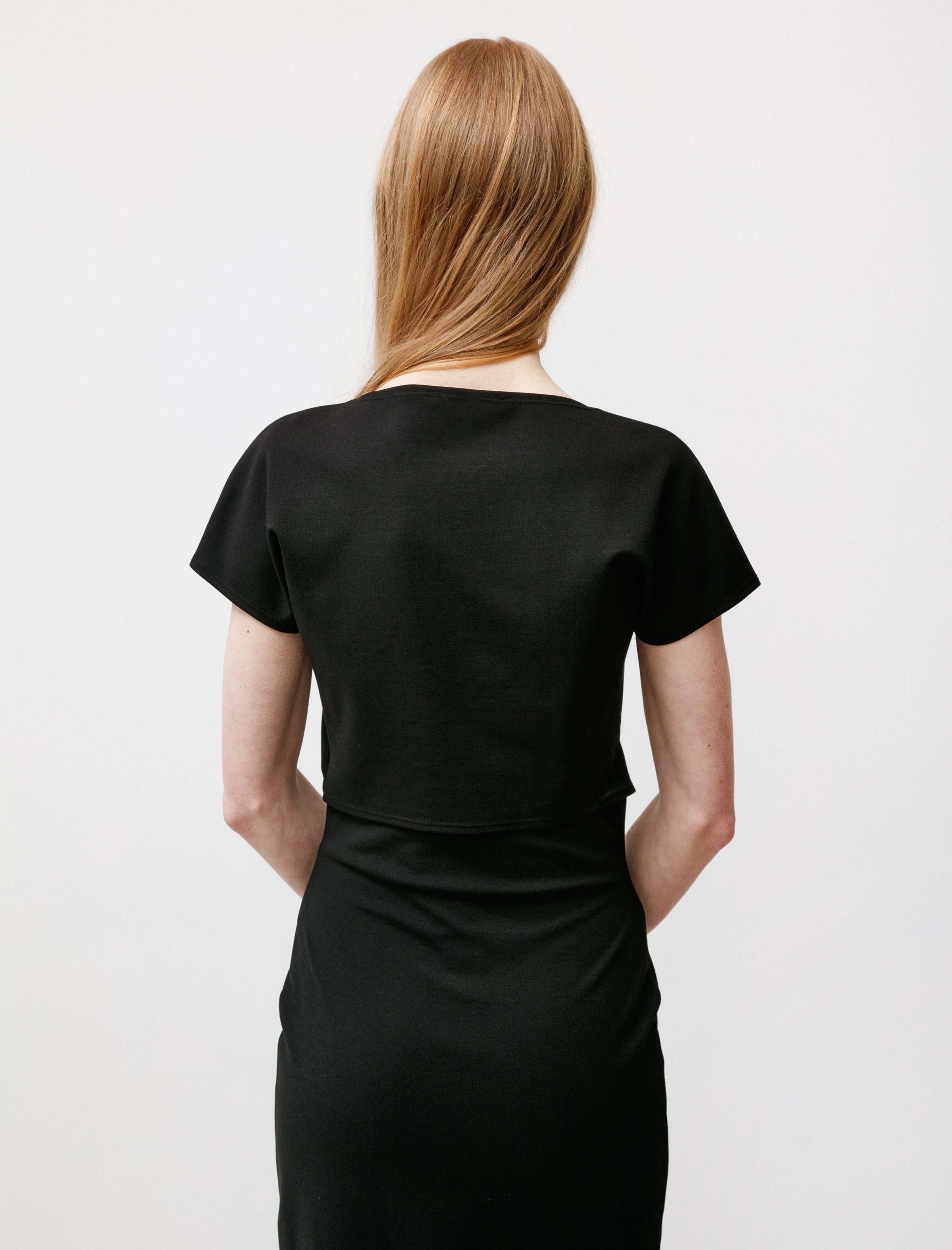 Dusan Stretch Wrap Top - Black | Garmentory