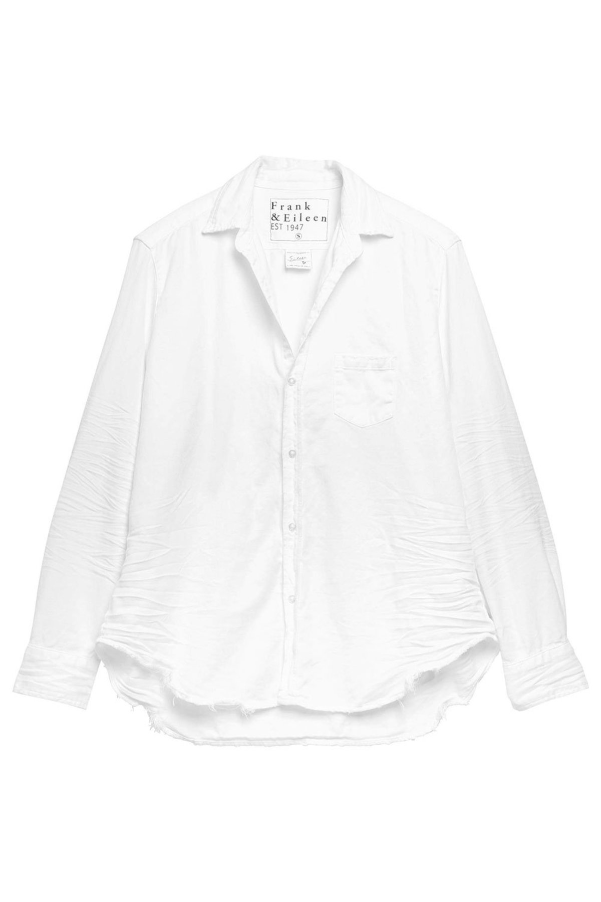 Frank & Eileen Eileen Denim Button Down - White Wash Denim | Garmentory