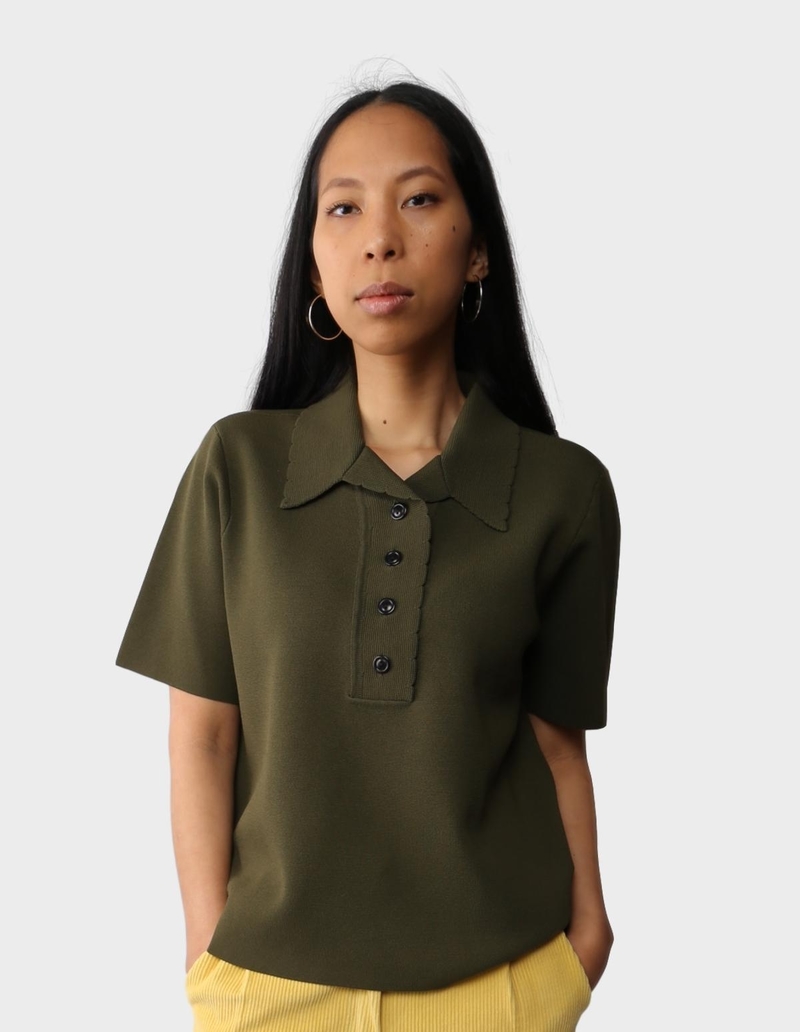 You Must Create Gordon Top - Olive | Garmentory