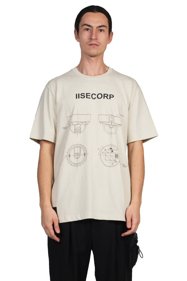 iise cctv t-shirt - Cream | Garmentory