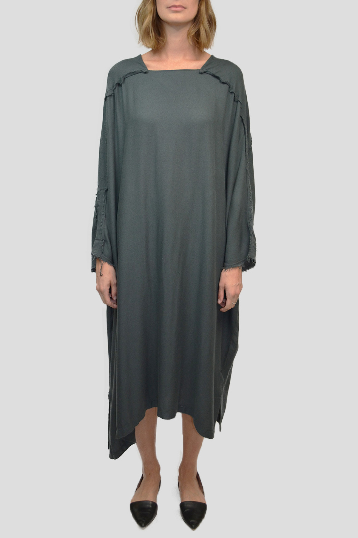 Black Crane Dome Dress | Dark Shadow | Garmentory
