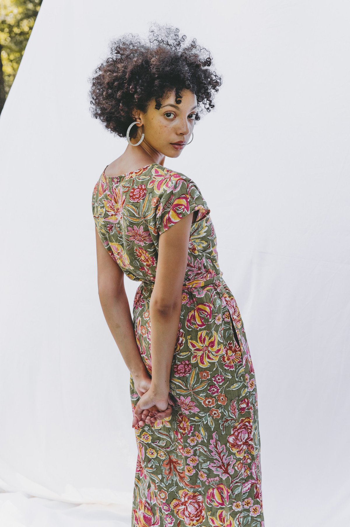 Voloshin Clementine Wrap Dress - Garden Floral | Garmentory