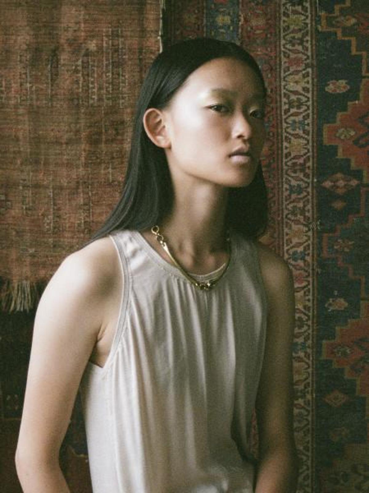 Michelle Ross Ario Necklace - Brass | Garmentory