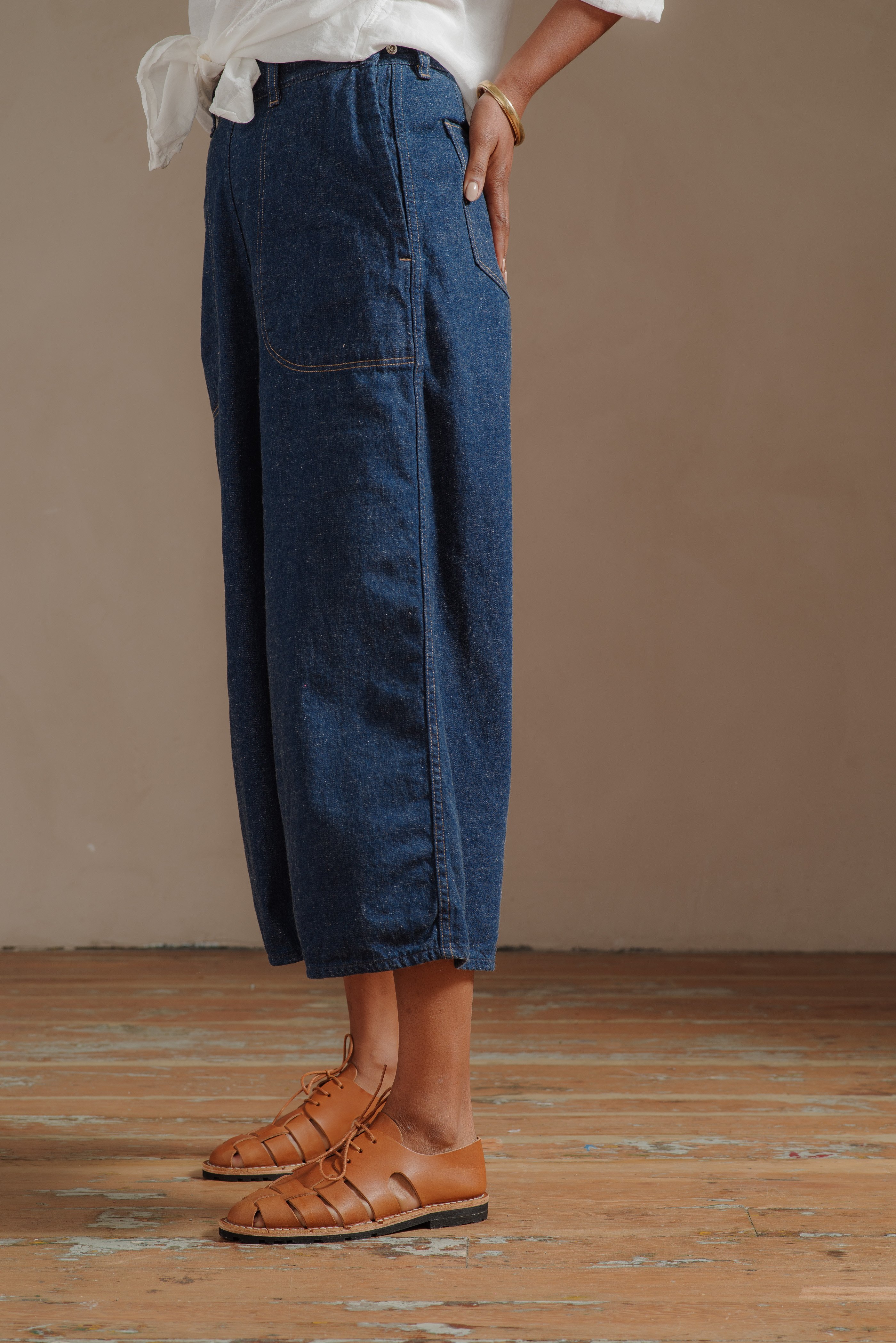 Orslow BAGGY RANCH PANT - Blue | Garmentory