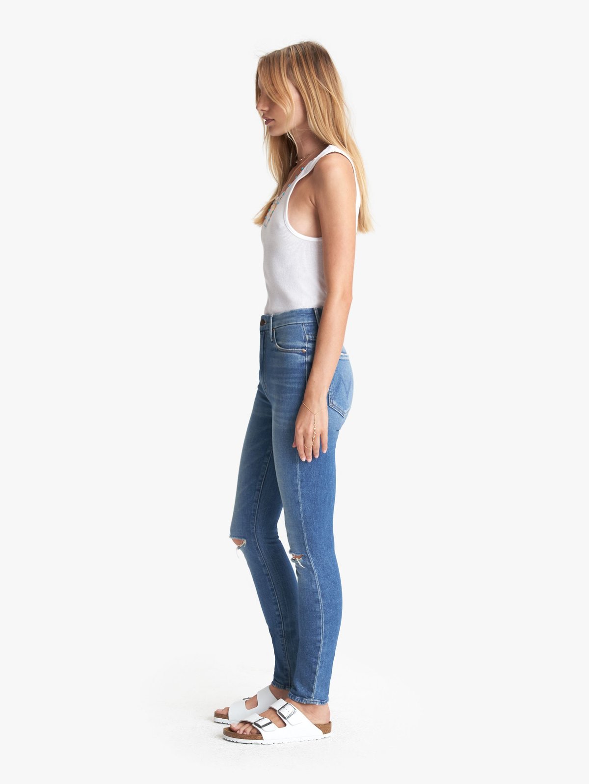 Mother Denim HIGH WAISTED LOOKER - GOLD RUSH BABY | Garmentory