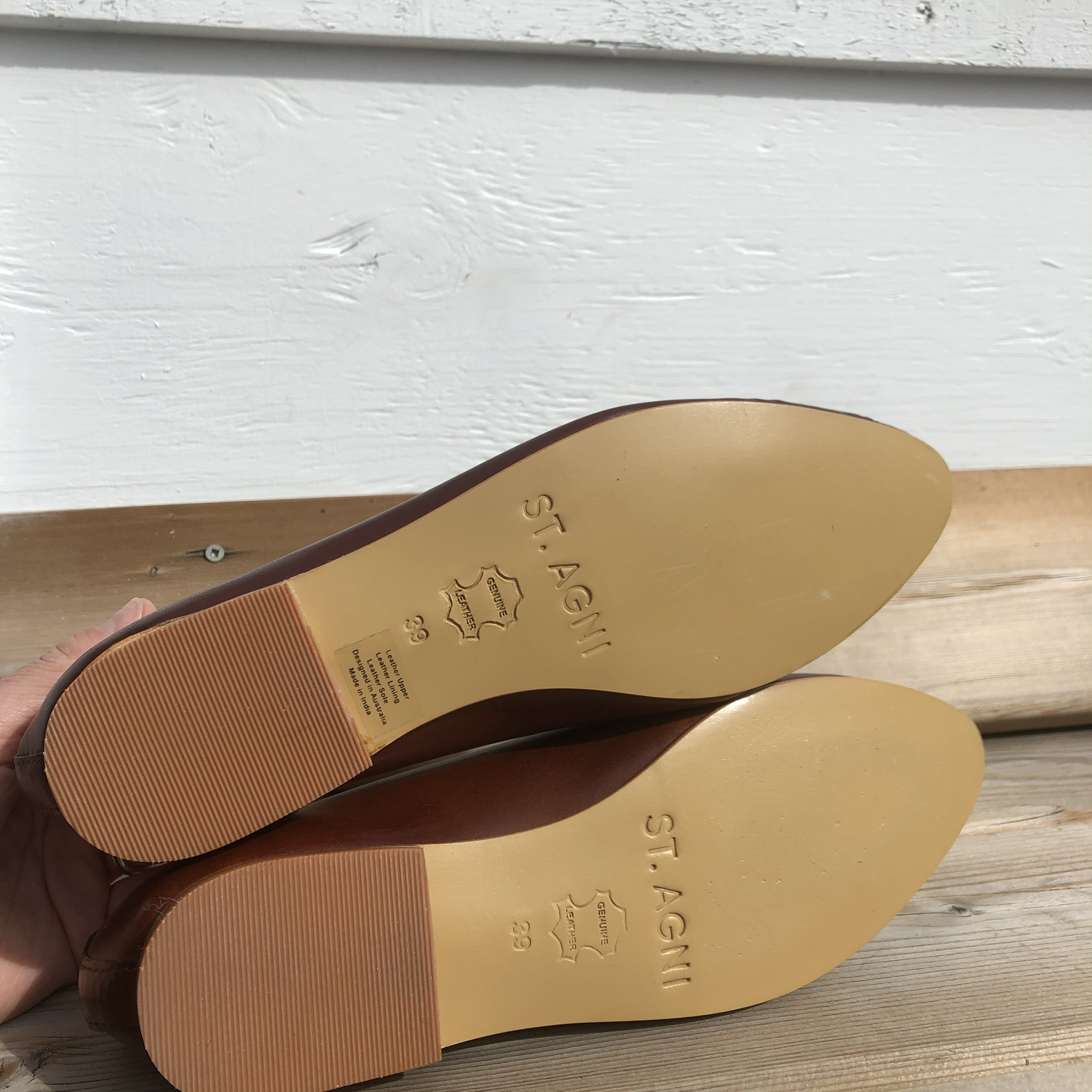 St. Agni Anna Flat - Antique Tan | Garmentory