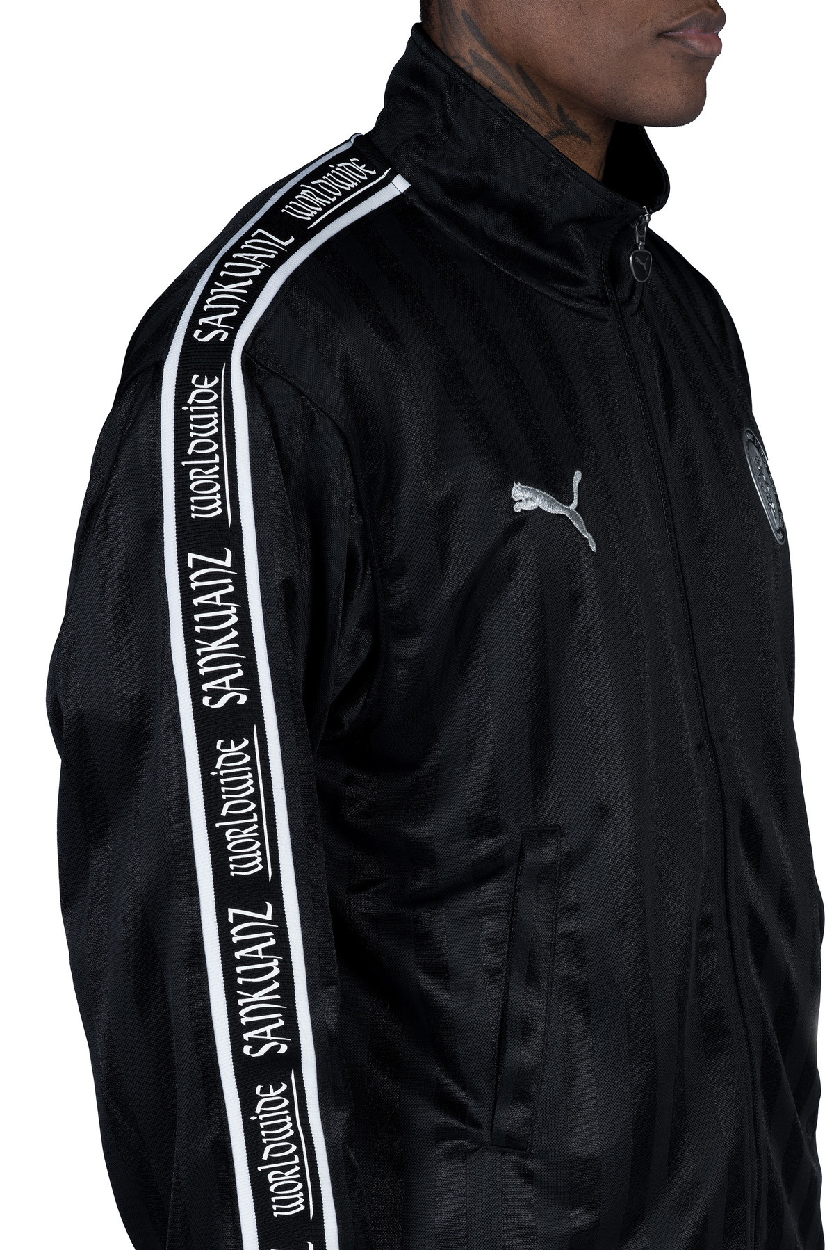 sankuanz x puma track top - black | Garmentory