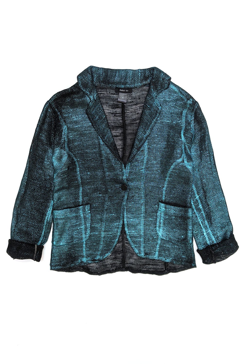 Avant Toi Laminated Jacket - Turquoise | Garmentory