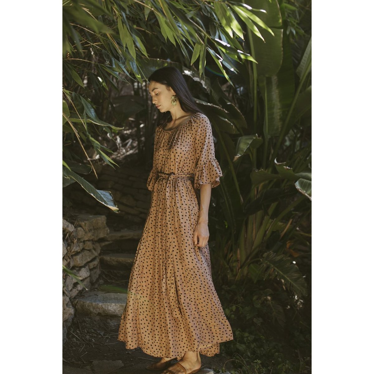 Natalie Martin Collection Mesa Maxi - Polka Dot Tan | Garmentory