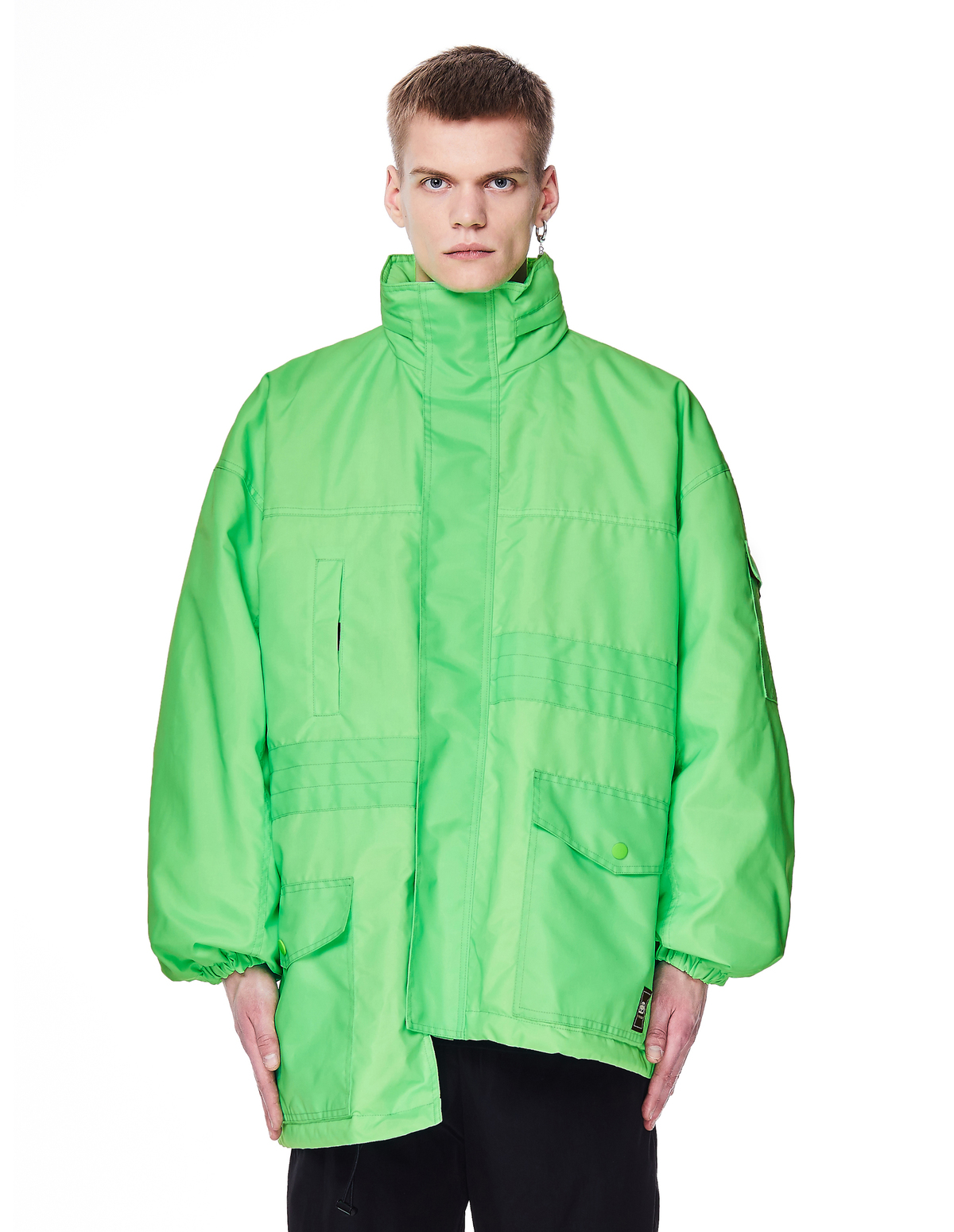 Balenciaga Pulled Parka - Neon Green | Garmentory