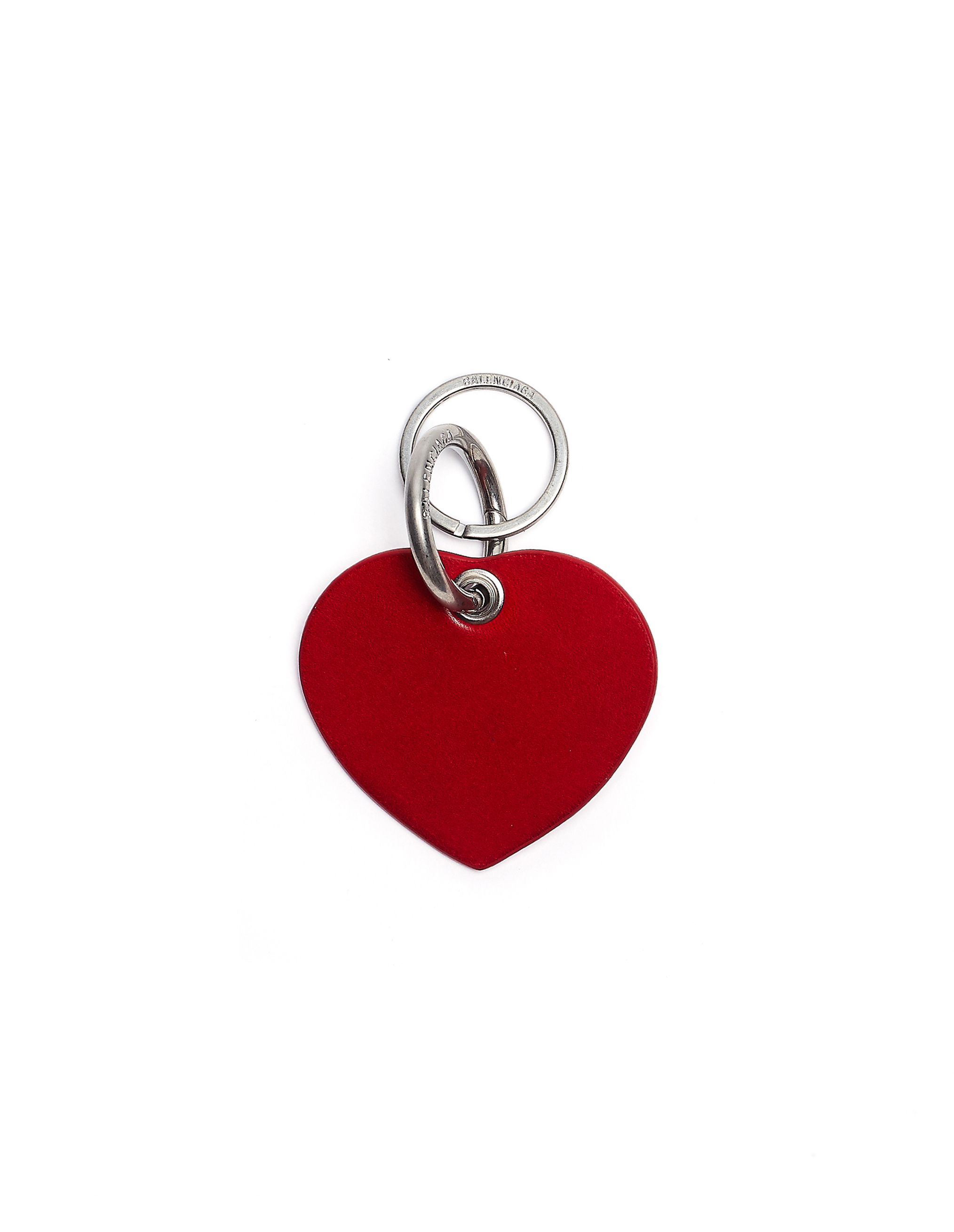Balenciaga Leather Casino Heart Keyring - Red | Garmentory