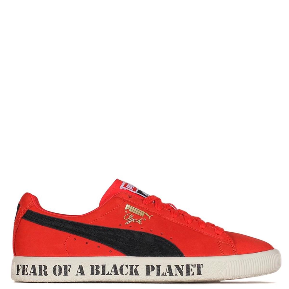 Puma Cream x Public Enemy Clyde Sneaker - High Risk Red | Garmentory