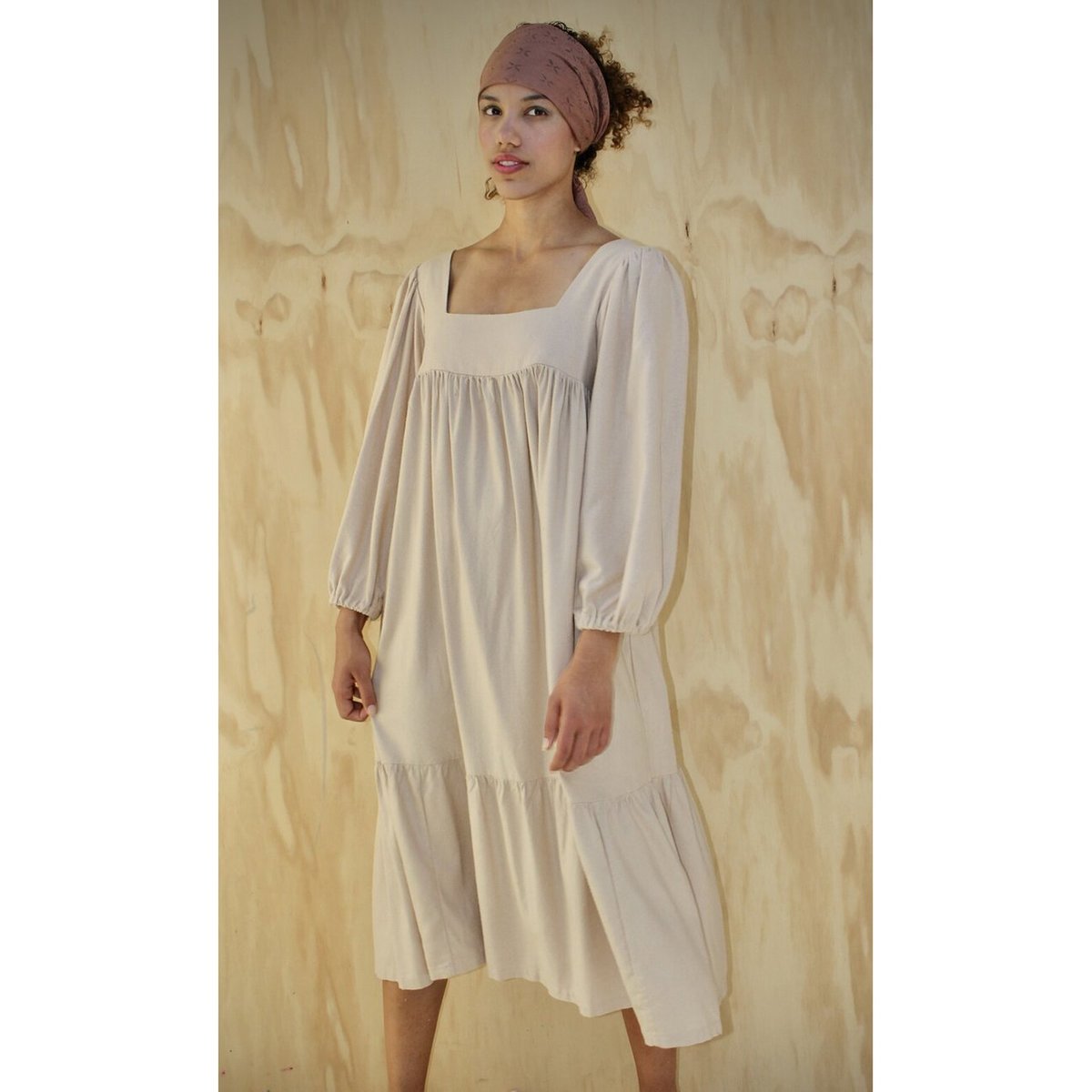 Lindsay Robinson Tia Dress - Sand Silk | Garmentory
