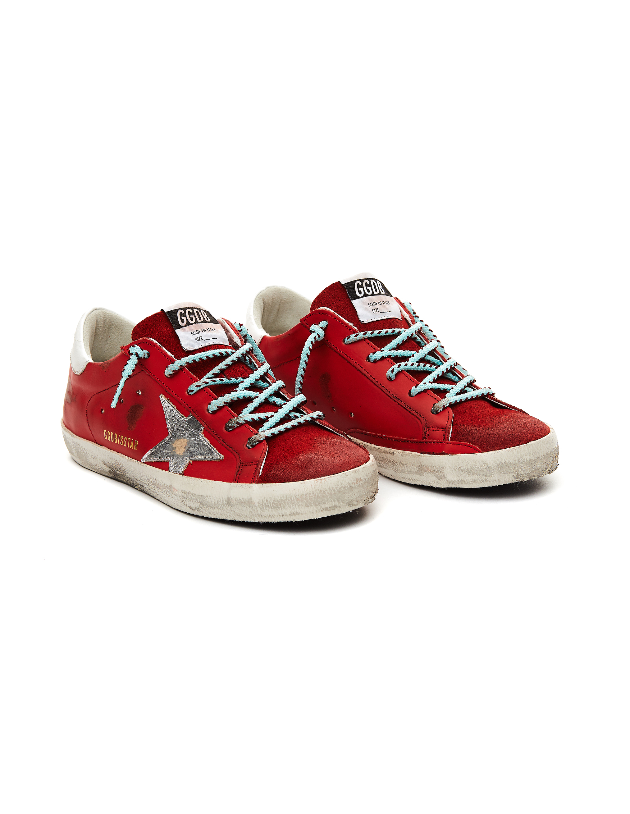Golden Goose Deluxe Brand Red Leather Superstar Sneakers | Garmentory