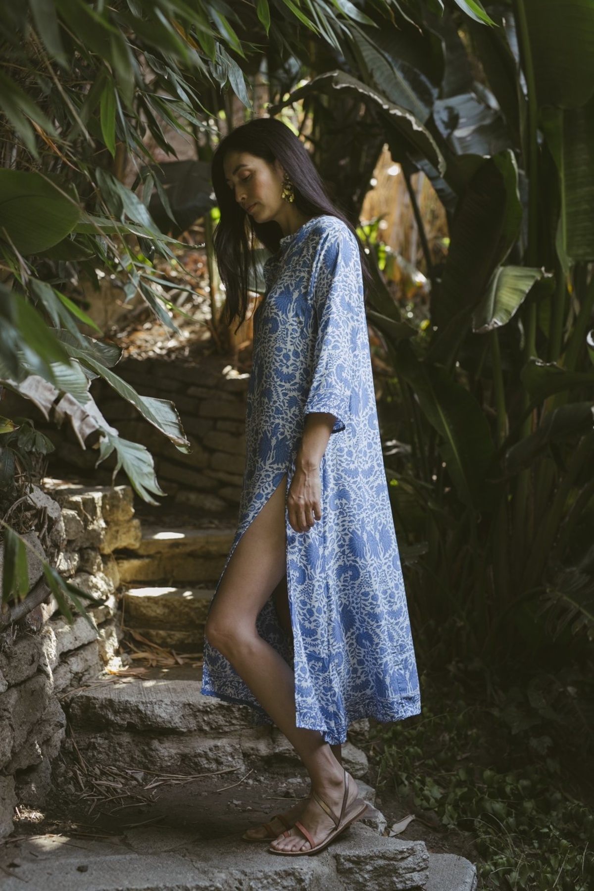 Natalie Martin Isobel Dress - Blue Corfu Print | Garmentory
