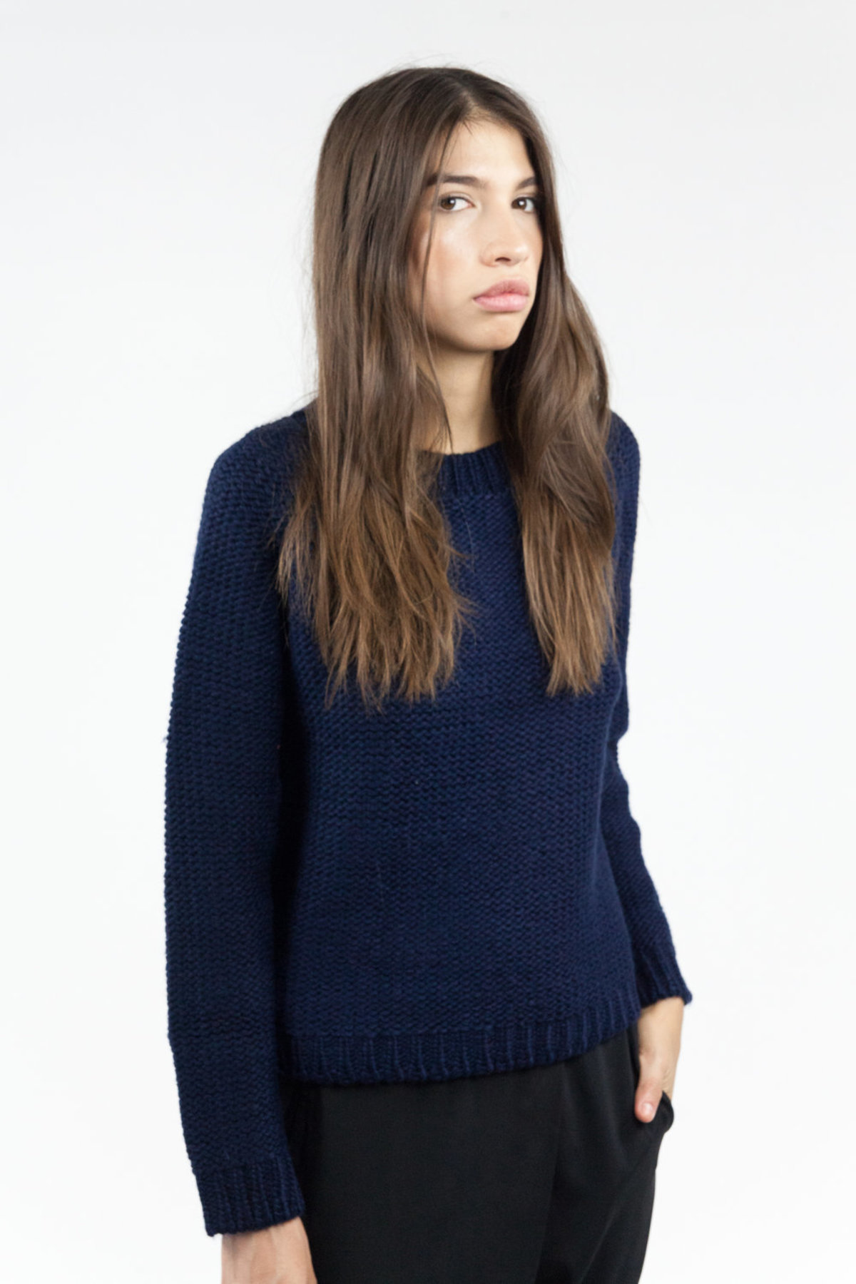 Objects without Meaning Raglan Sweater - Navy | Garmentory